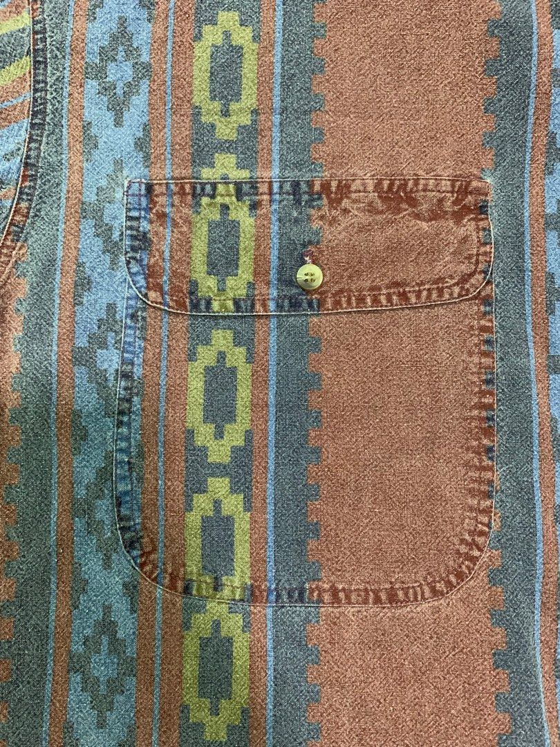 Vintage Native Navajo Flannel, Men's Fashion, Tops & Sets, Formal ...