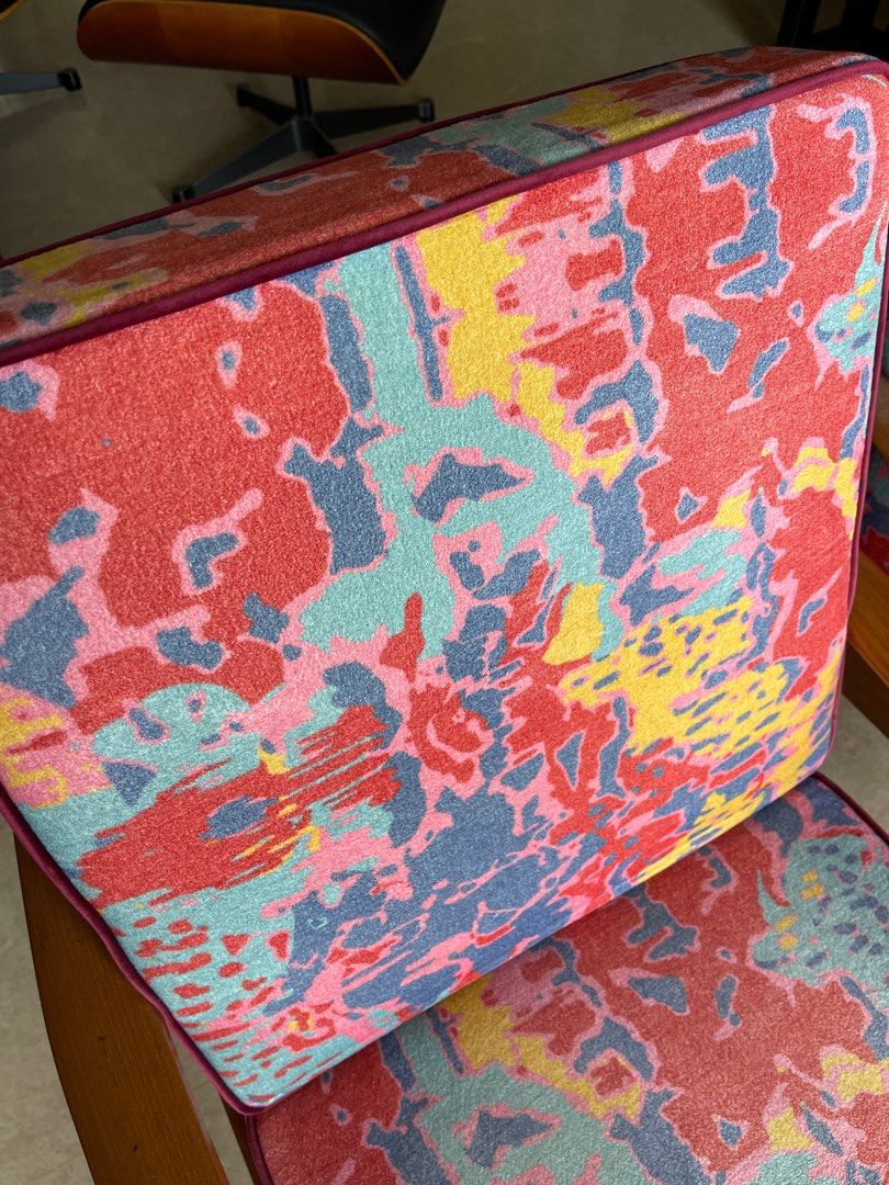 Vintage Pak Awang armchairs with velvet cushions, Furniture & Home ...