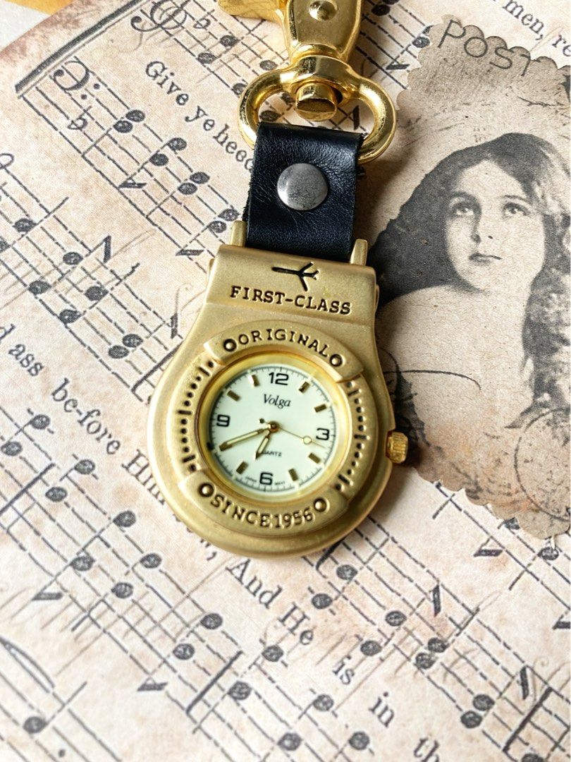 Vintage Volga Glow In The Dark Keychain Watch, Women's Fashion, Watches ...