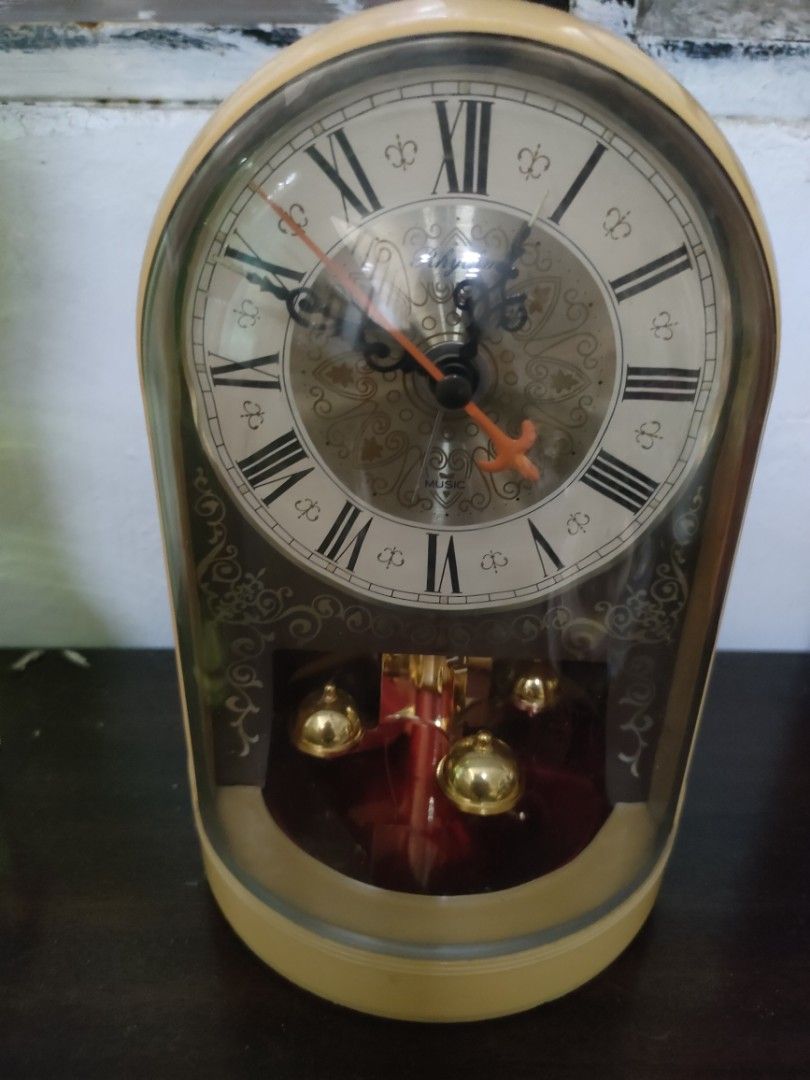 Vintage Wind up Rhythm Musical Clock on Carousell