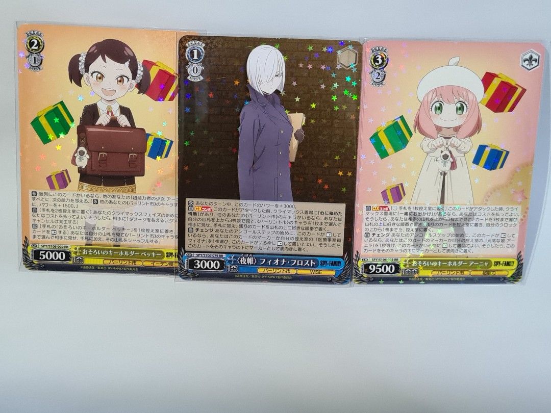 Weiss schwarz Spy x family, Hobbies & Toys, Toys & Games on Carousell