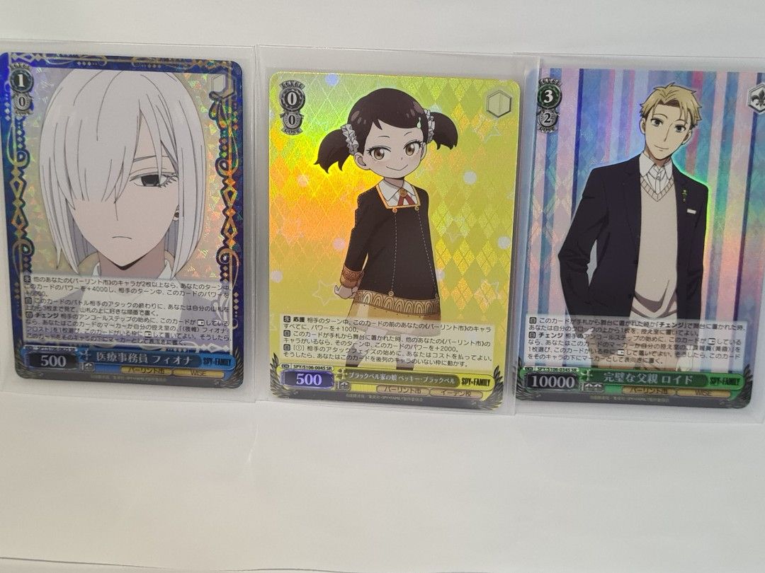 Weiss schwarz Spy x family, Hobbies & Toys, Toys & Games on Carousell