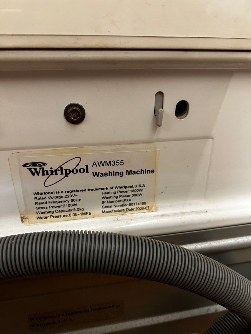 Whirlpool Stackable Front Load Washing Machine and Dryer, TV & Home ...