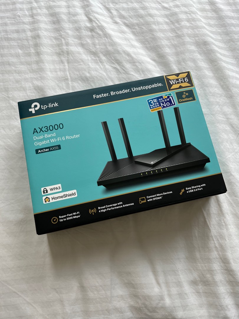 Wifi 6 Router AX3000 TP-Link Dual-Band, 電腦＆科技, 電腦周邊及配件, Wifi及上網相關產品 ...