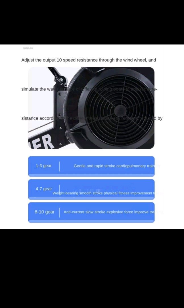 Wind rowing machine - concept 2 alike, Sports Equipment, Exercise ...