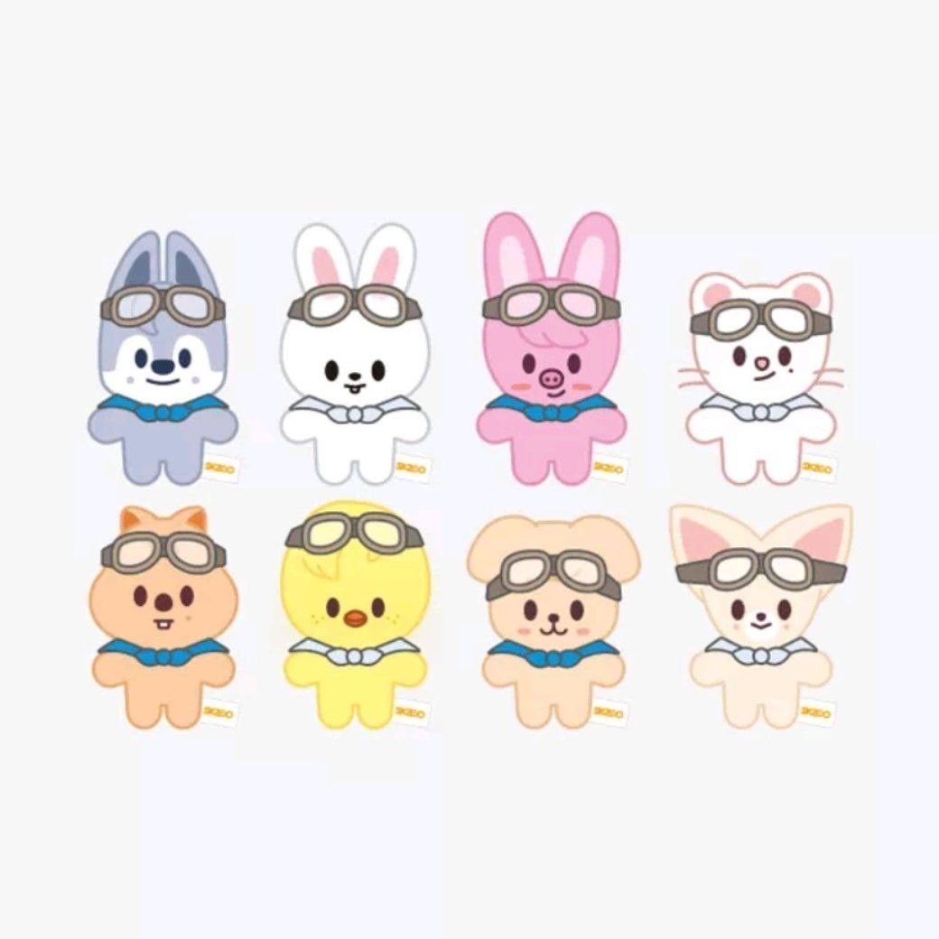 wts skzoo stray kids pilot 10cm plush doll wolfchan leebit dwaekki ...