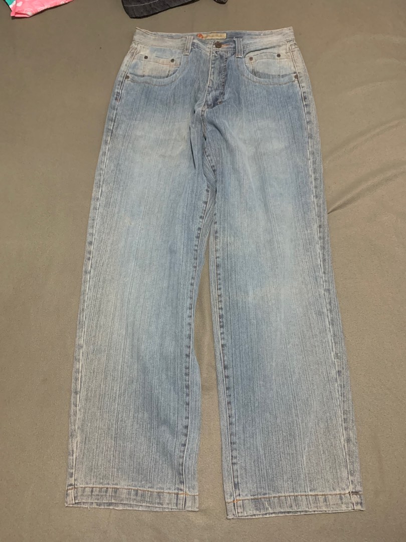 Y2K Style/Vibes Royal Blue Baggy Jeans on Carousell