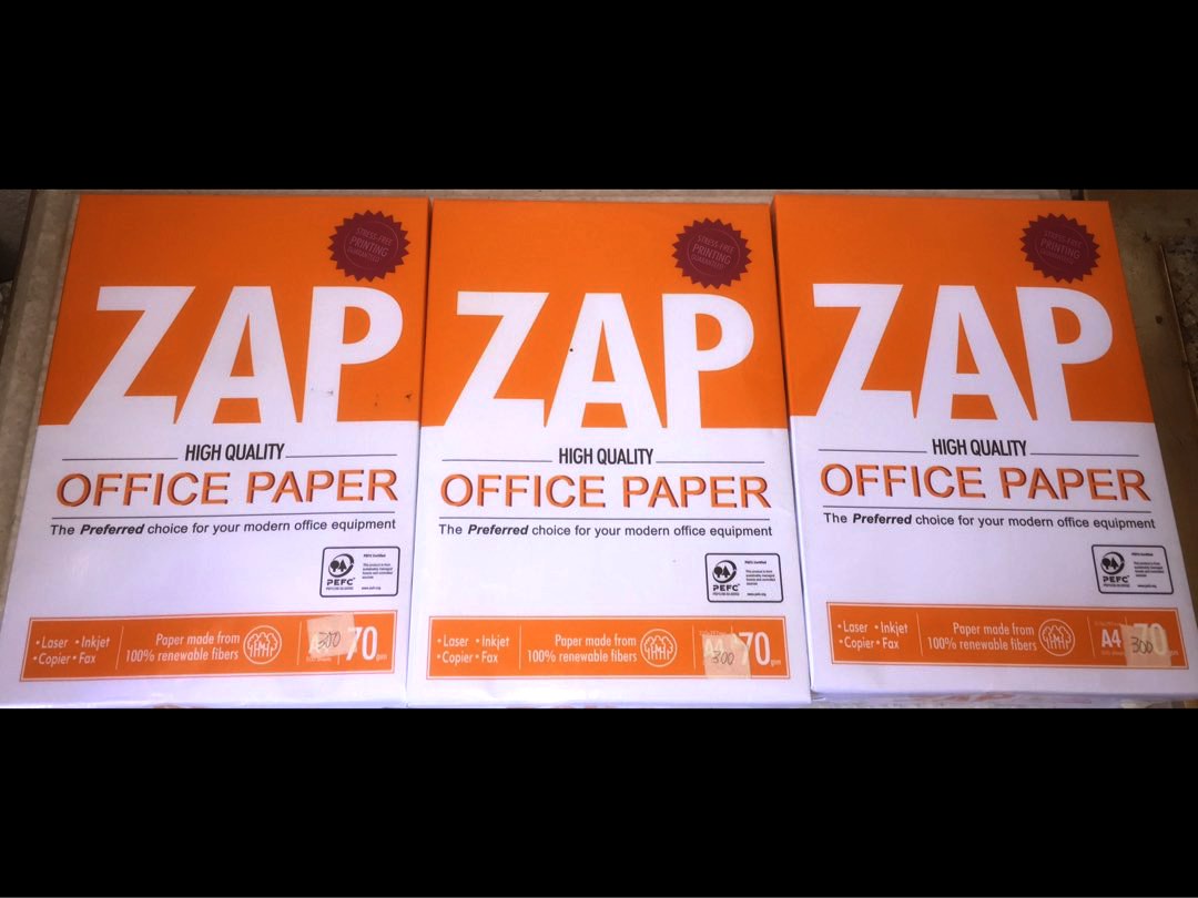 Zap Office Paper 1 Ream , Everything Else, Others on Carousell