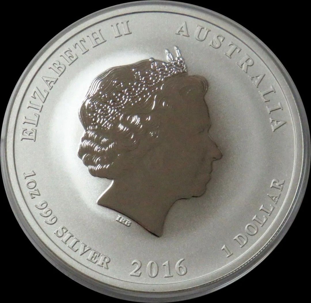 1oz 2016 SILVER AUSTRALIA LUNAR YEAR OF THE MONKEY Bullion Coin bar ...