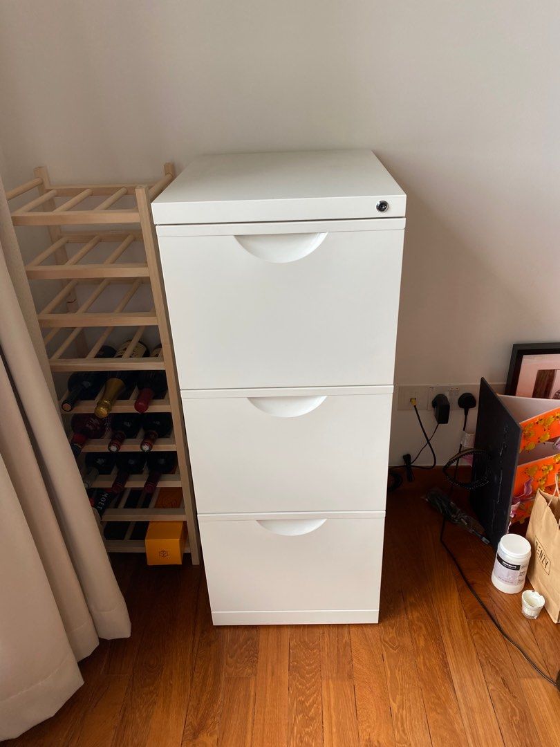3 Draw Filing cabinet, Furniture & Home Living, Furniture, Shelves ...