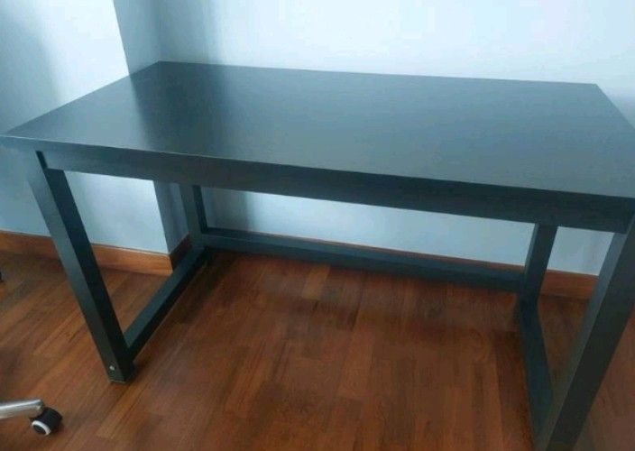80/100/120cm Black Study Table, Furniture & Home Living, Furniture ...