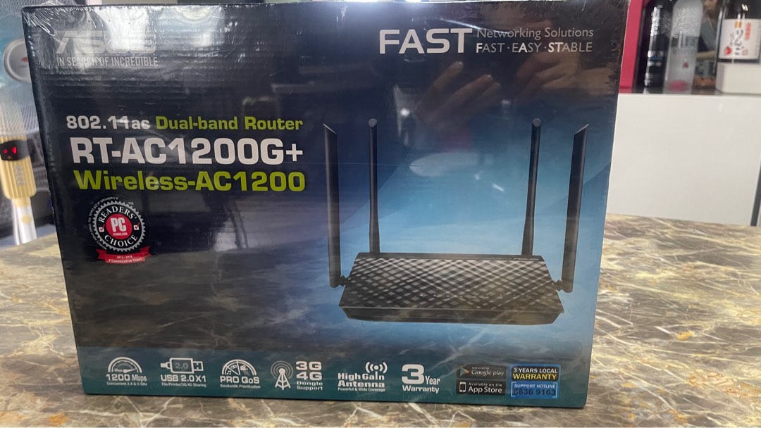 ASUS RT-AC1200G+ Router, Computers & Tech, Parts & Accessories ...
