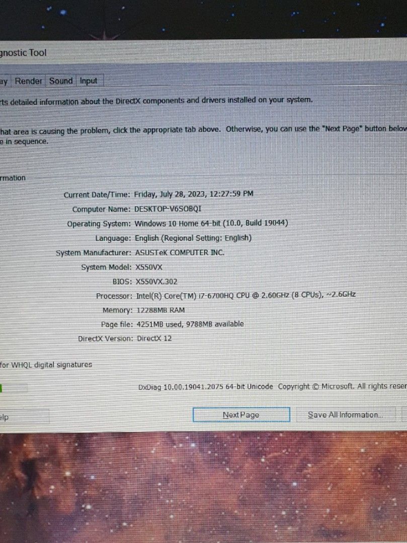 Asus 15.6" Laptop X550V, Computers & Tech, Laptops & Notebooks on Carousell