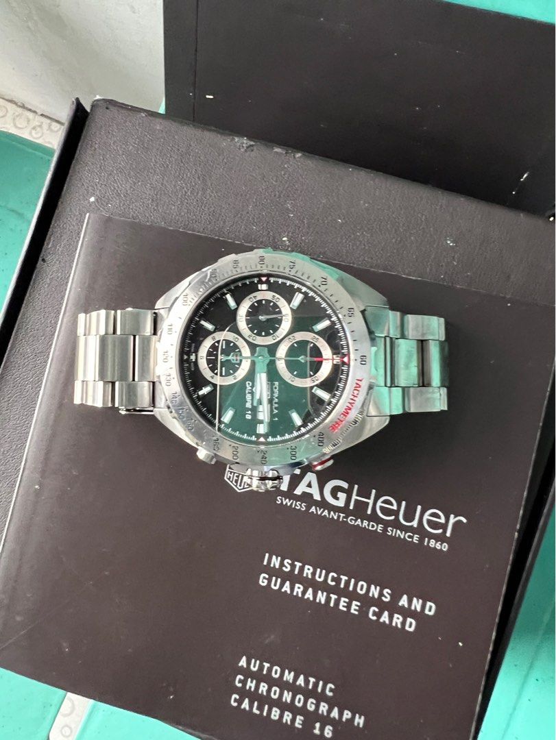 Authentic Tag Heuer. Complete box and catalog with receipt on Carousell