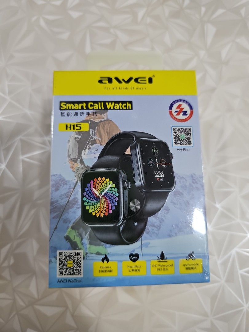 Awei Smart Call Watch H15, Mobile Phones & Gadgets, Wearables & Smart ...