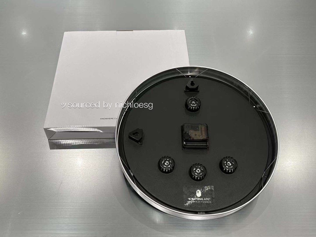 BAPE ABC CAMO BAPEX WALL CLOCK, Furniture & Home Living, Home Decor ...