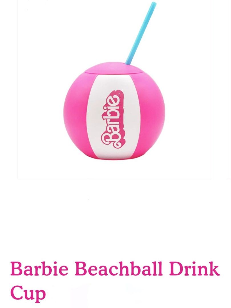 Barbie Box Popcorn Bucket & Barbie Beachball Drink Cup, Hobbies & Toys ...