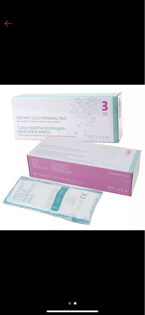BELVEA INSTANT COLD PERINEAL PADS, Twin-Pack Offer (Total: 6 pads ...