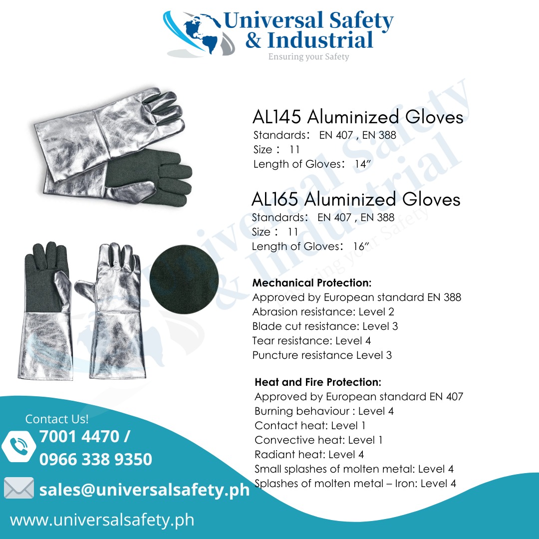 Blue Eagle AL145 AL165 Aluminized Protective Gloves on Carousell