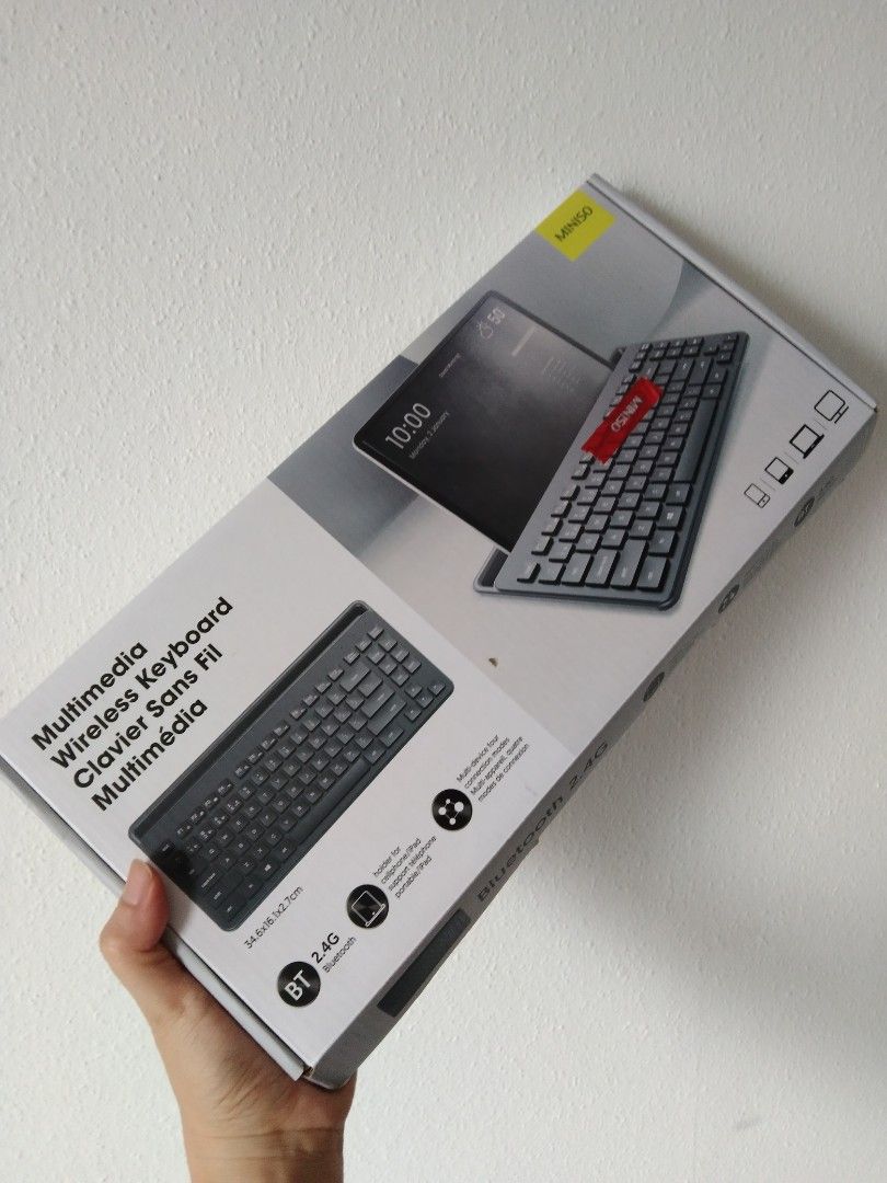 Bluetooth Wireless Keyboard (Miniso), Computers & Tech, Parts ...