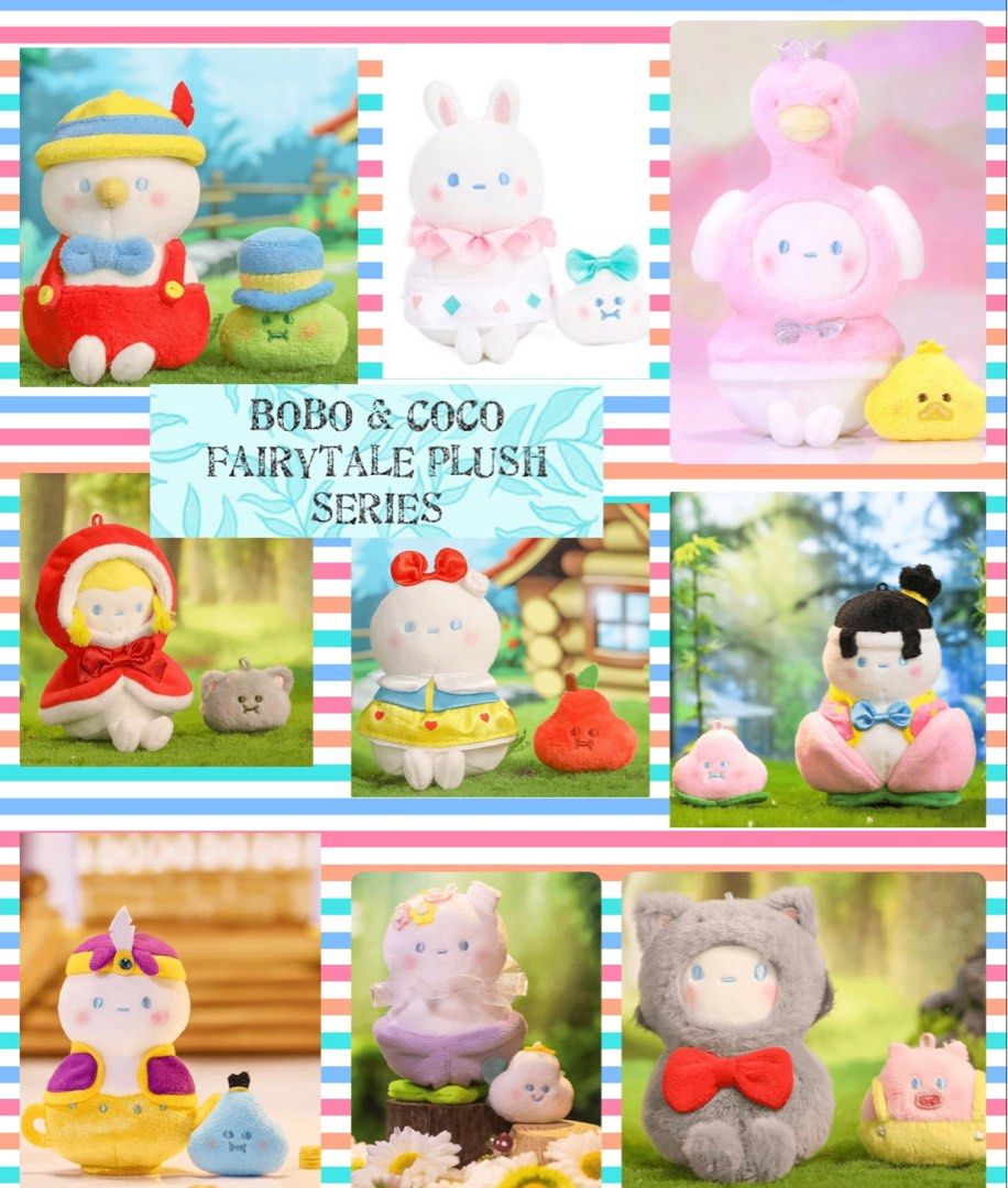 POPMART Bobo & Coco Fairytale Plush Series, Hobbies & Toys, Toys ...