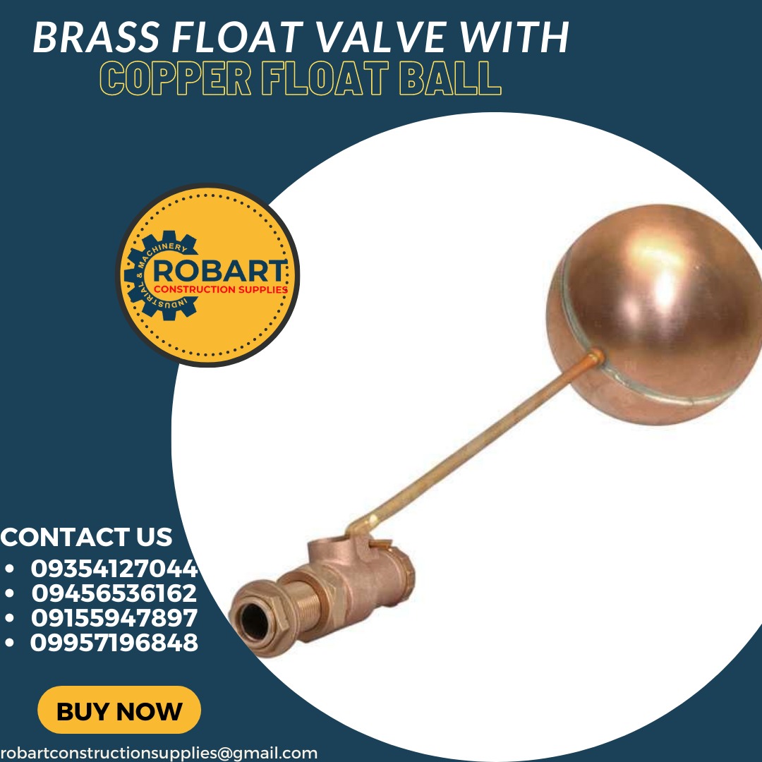 Brass Float Valve with Copper Float Ball, Commercial & Industrial, Construction Tools ...