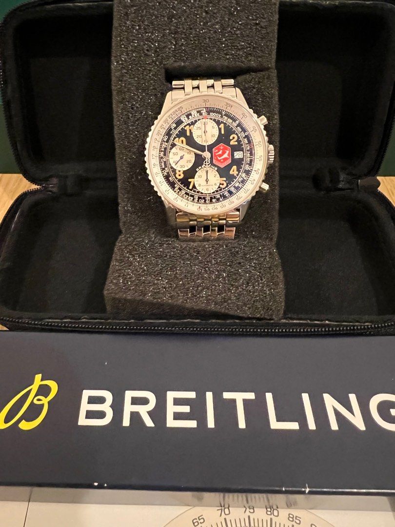Breitling Navitimer 2 snowbirds 41mm full set no box, 名牌, 手錶 - Carousell
