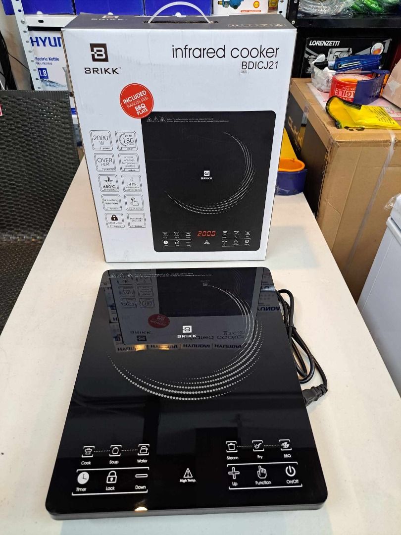 Brikk Single Infrared Cooker (BDICJ21), TV & Home Appliances, Kitchen ...