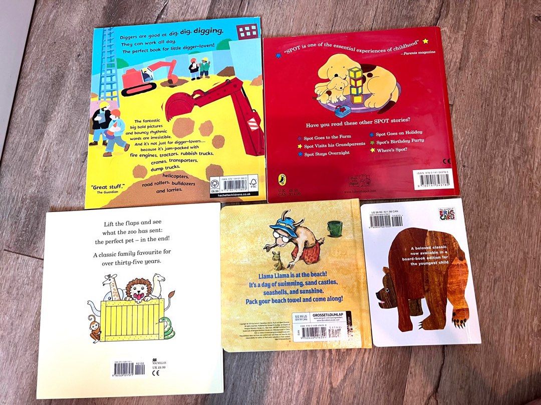 （新淨）Brown bear, llama sand & sun, dear zoo, spot goes to school, dig ...