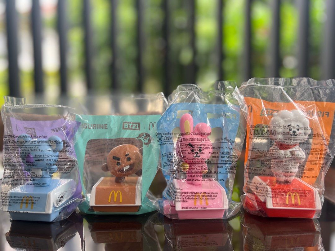 BTS BT21 x Mcdonalds Toy Set, Hobbies & Toys, Memorabilia & Collectibles, K-Wave on Carousell