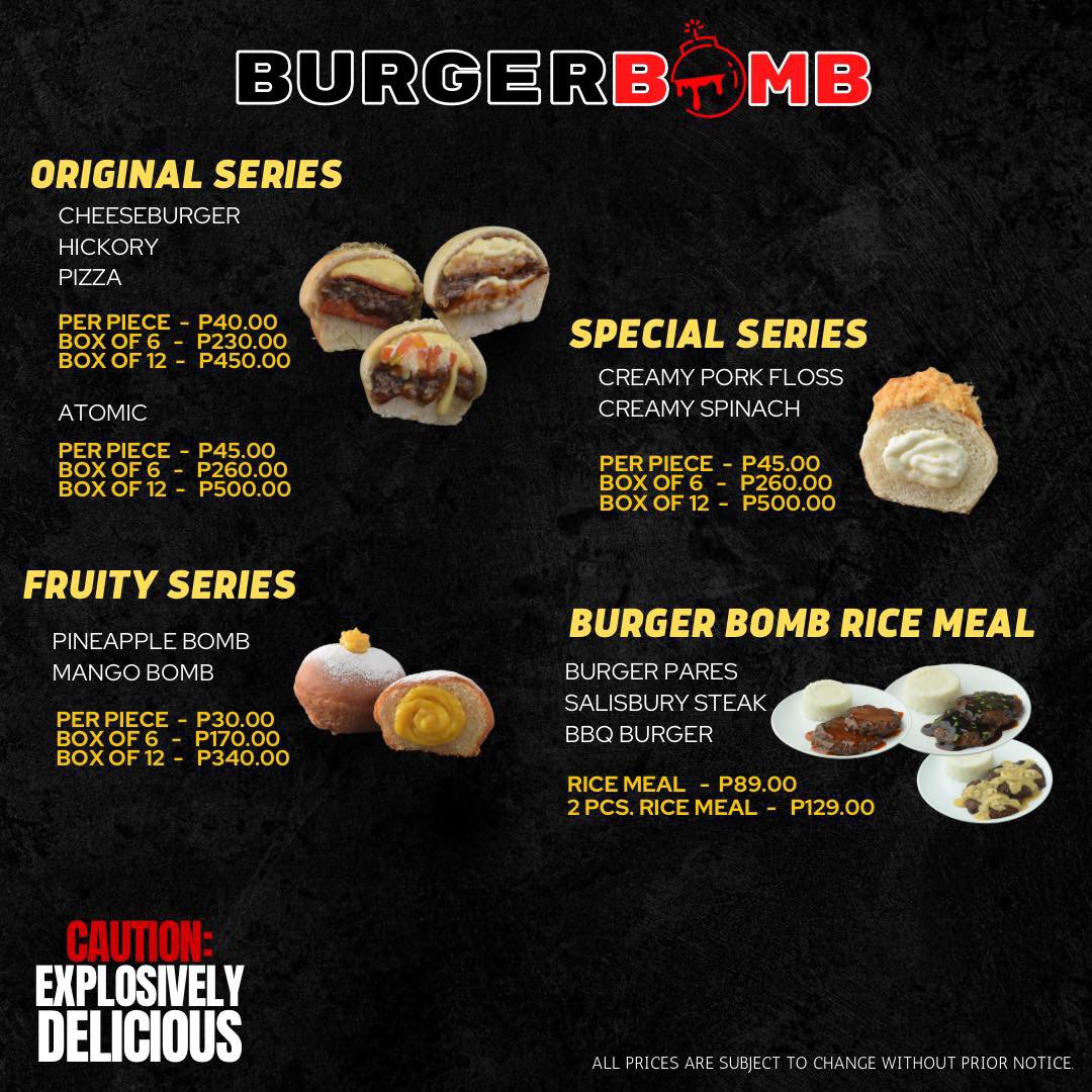 Burger Bomb - SM North EDSA Supermarket, Food & Drinks, Local Eats on ...