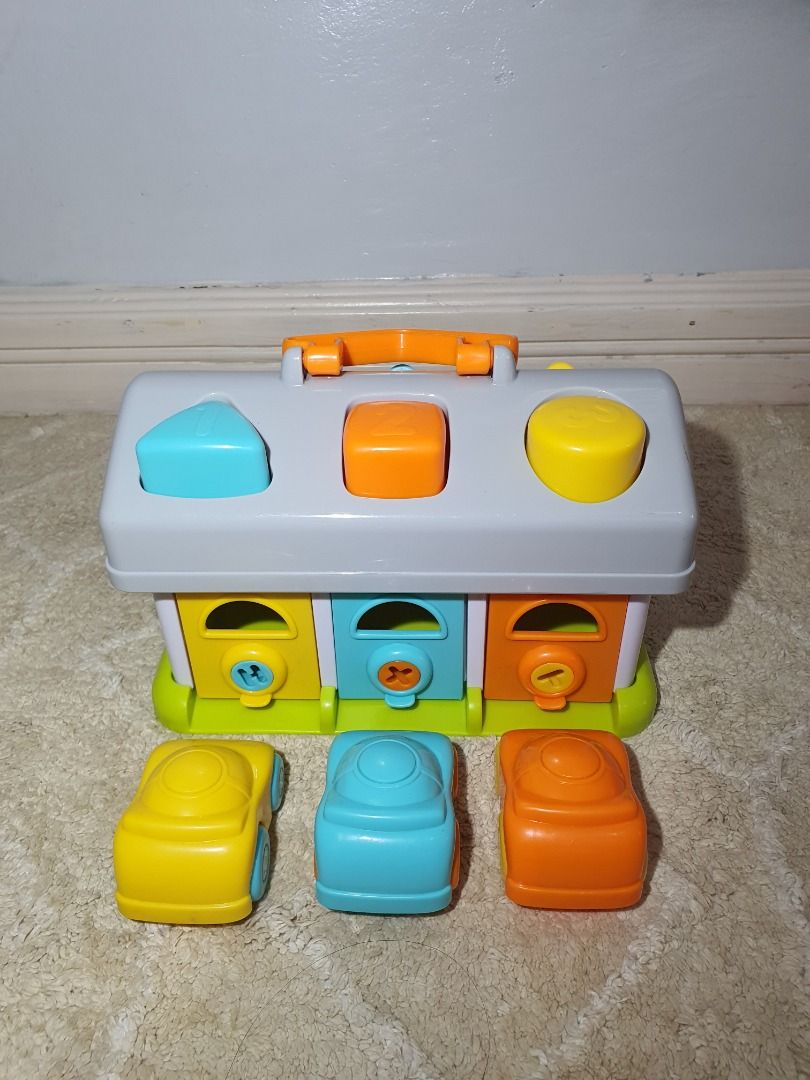 Car Garage and Shape sorter toy, Babies & Kids, Infant Playtime on ...