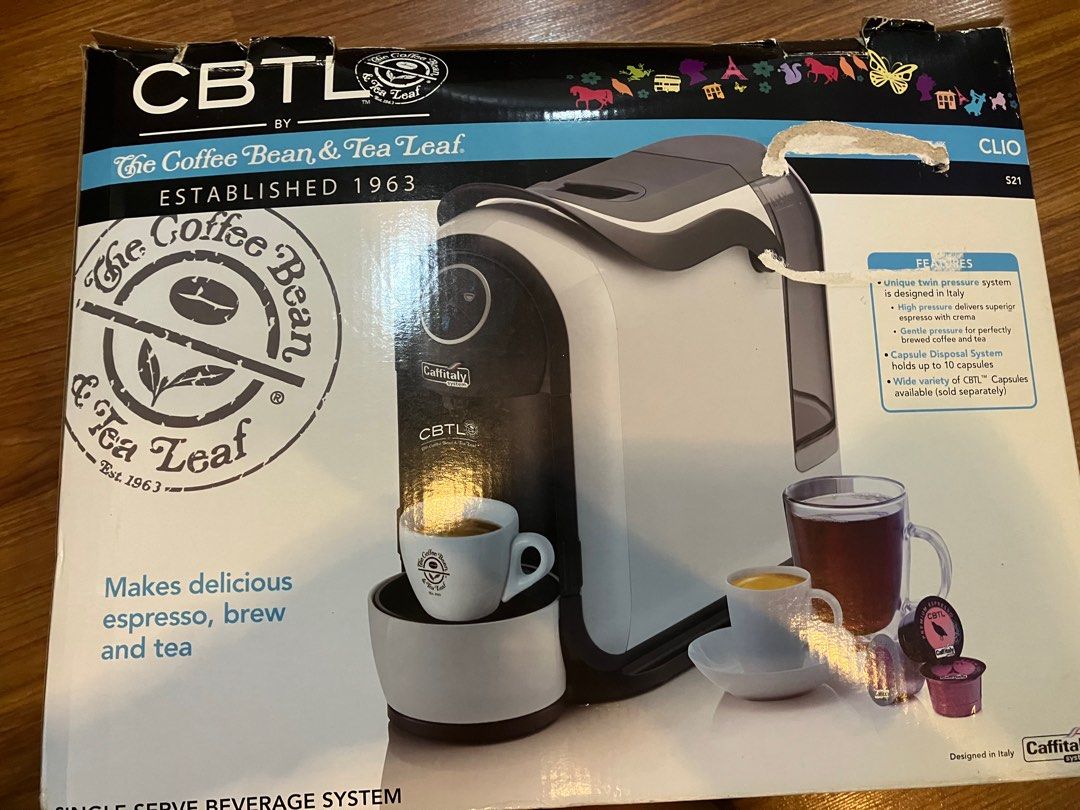CBTL/Coffee Bean Tea Leaf Clio Coffee Machine, TV & Home Appliances ...