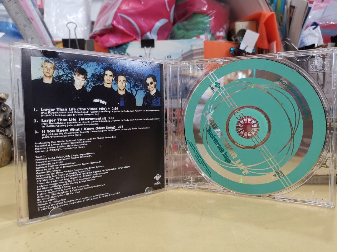 (CD) BACKSTREET BOYS Larger Than Life , Hobbies & Toys, Music & Media ...