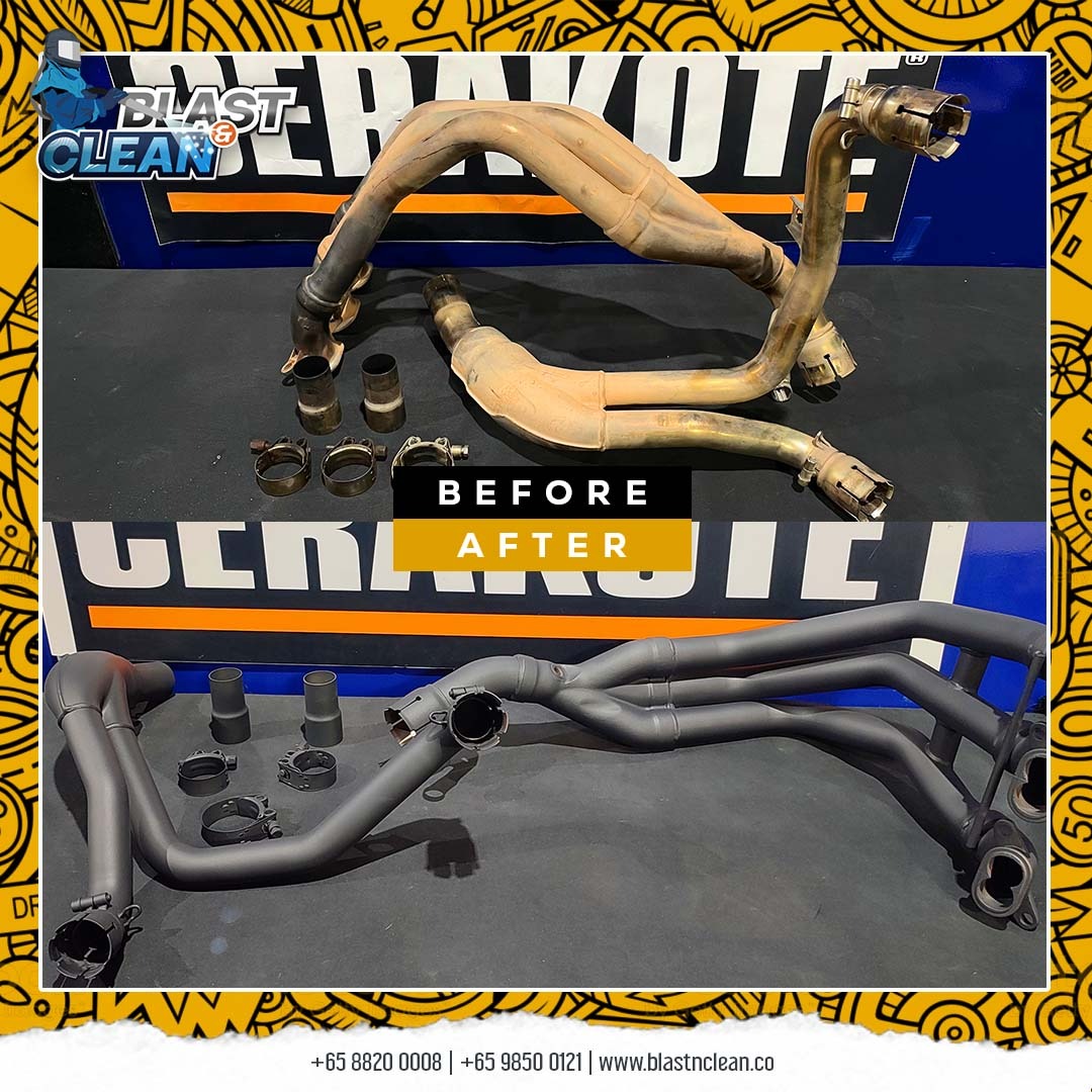 Ceramic Coating on Triumph 1000 Exhaust Header, Motorcycles, Motorcycle ...