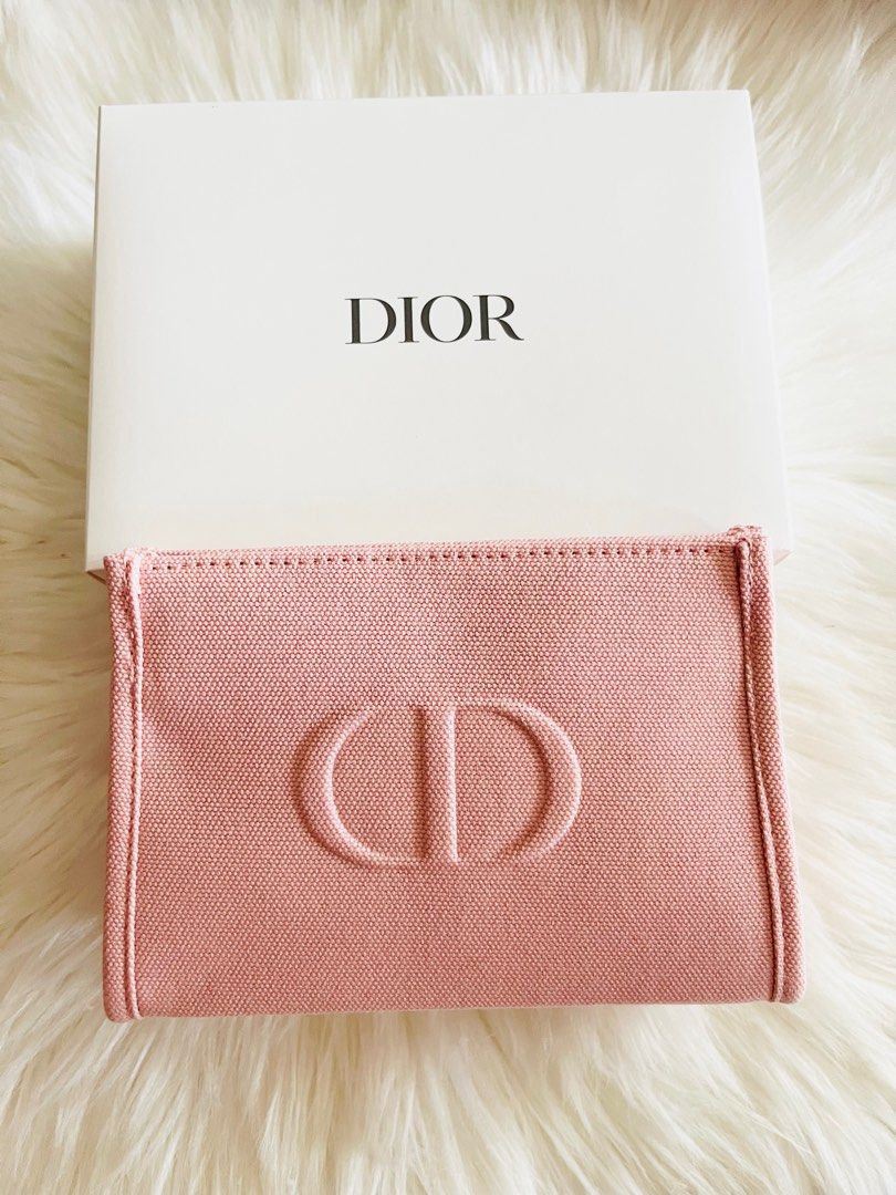 CHRISTIAN DIOR PINK POUCH, Luxury, Bags & Wallets on Carousell