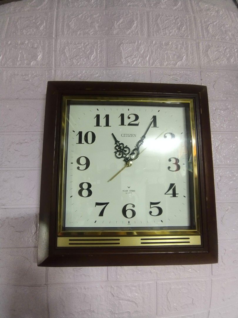 Citizen Wall Clock w Chime, Furniture & Home Living, Home Decor, Clocks ...