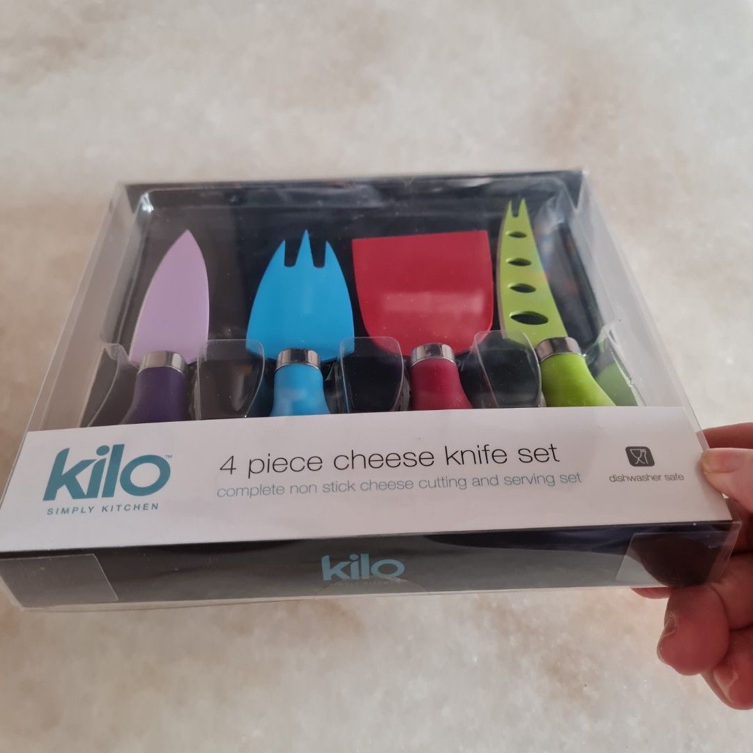Colourful 4-piece Cheese Knife set, Furniture & Home Living ...