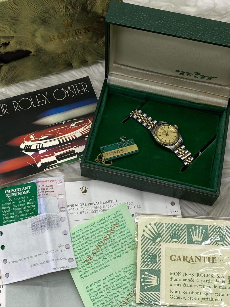 complete rolex watch original, Luxury, Watches on Carousell