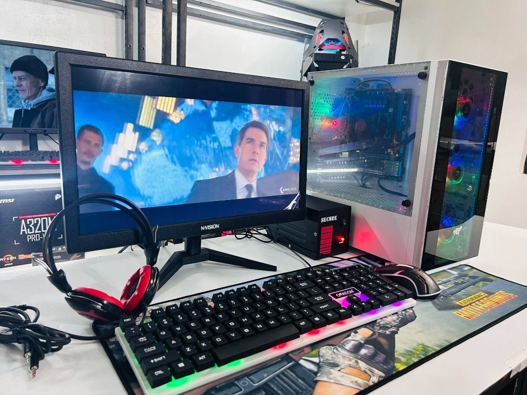 COMPUTER DESKTOP YGT CASE B706 WHITE / BLACK 4 FANS INCLUDED ADD ONLY ...