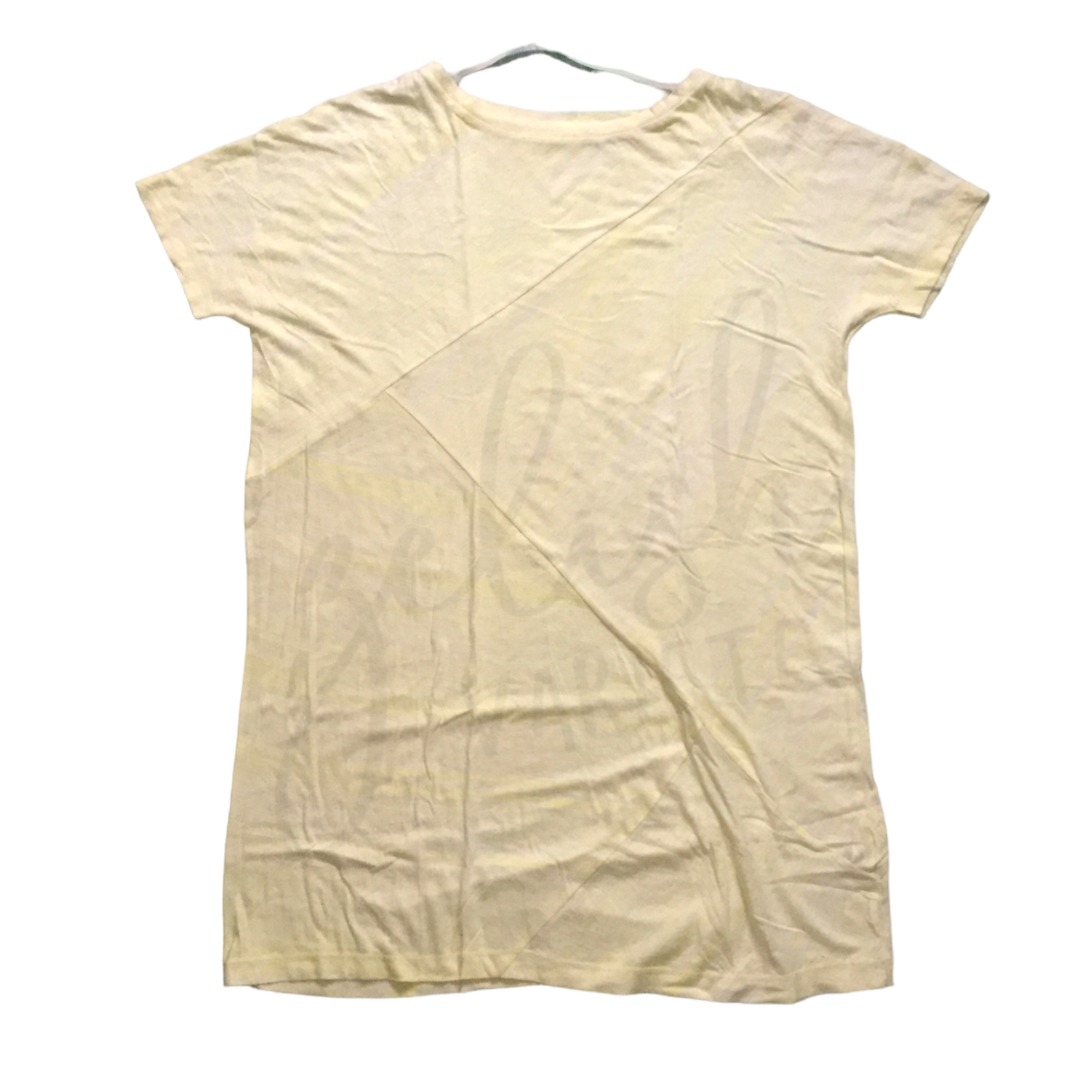 COS (thrifted) | Bright Yellow Gradient Cotton Burnout Continuous ...