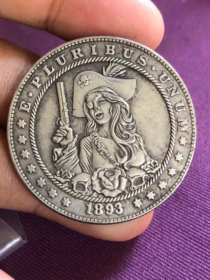 Cowboy girl coin on Carousell