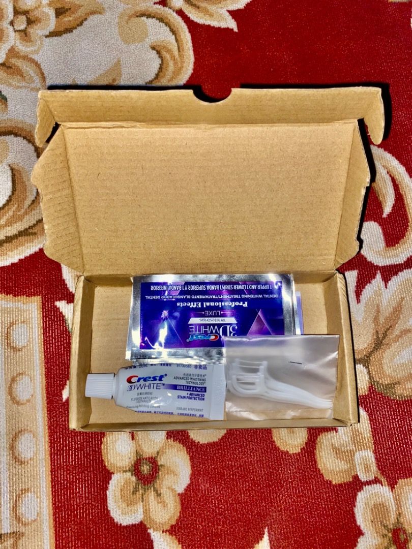 Crest 3D White Strips Teeth Whitening Strips Toothpaste Whitening Oral ...