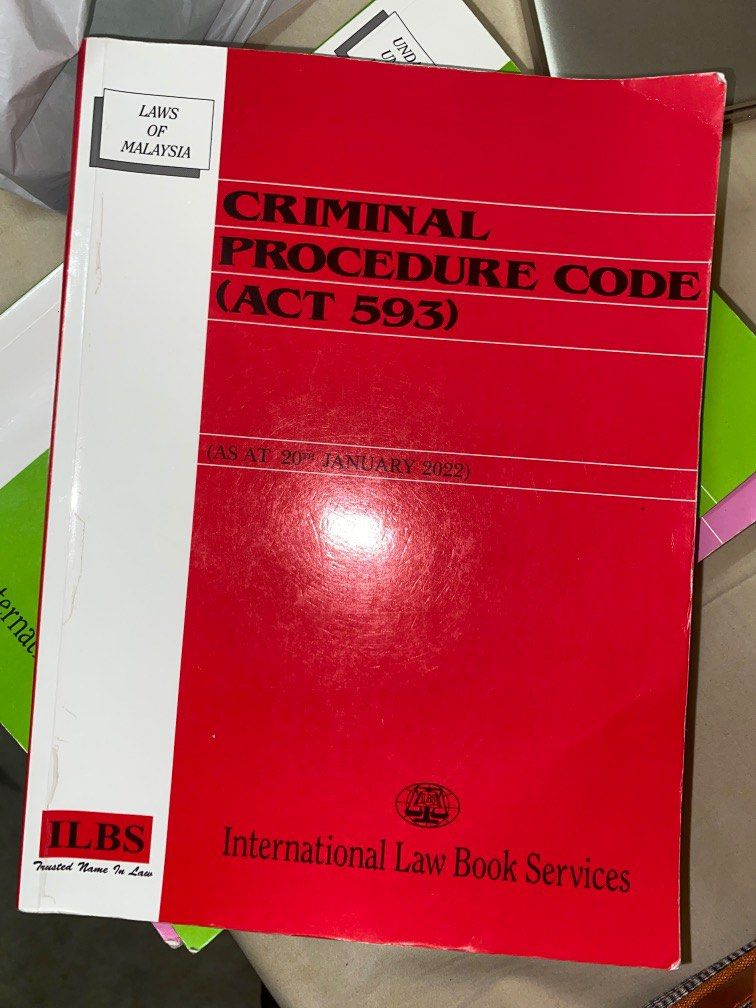 Criminal Procedure Code Hobbies And Toys Books And Magazines Textbooks