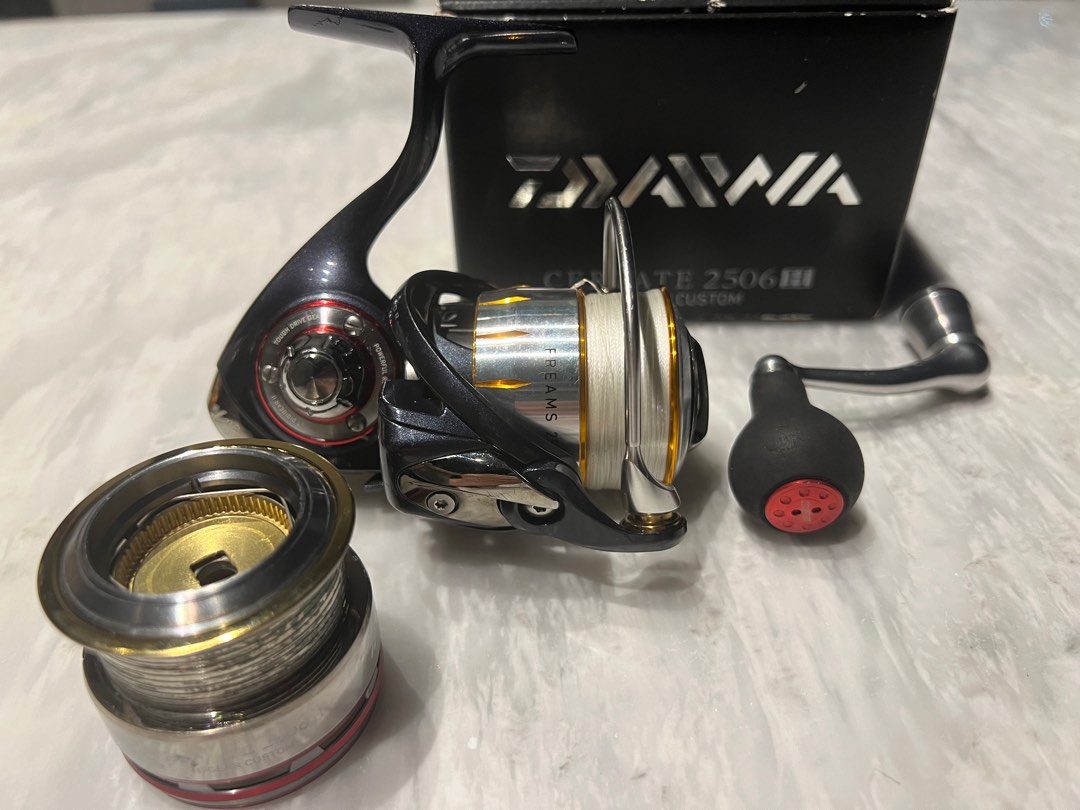 Daiwa certate 2506H with Freams spare spool RCS, Sports Equipment, Fishing on Carousell