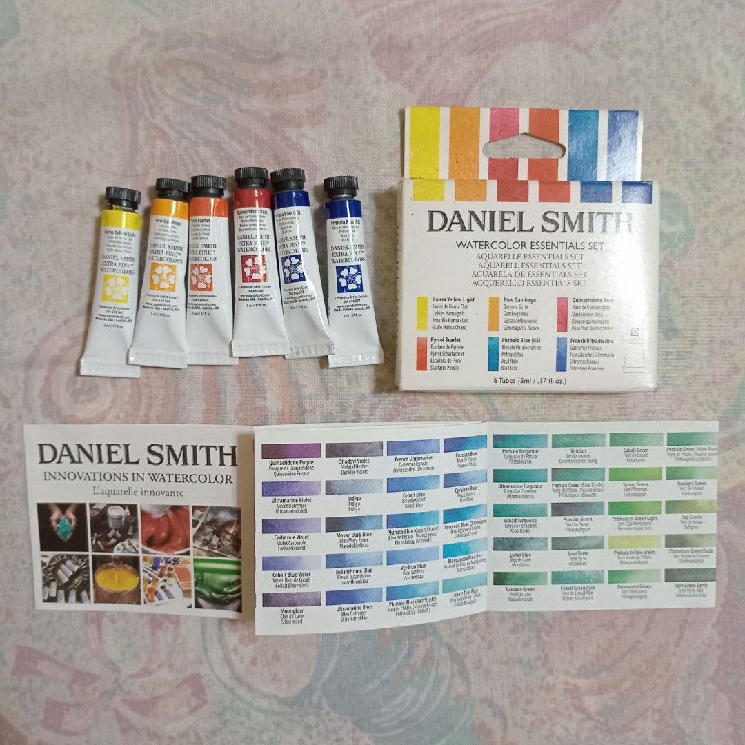 daniel smith primary watercolor paint tubes set on Carousell