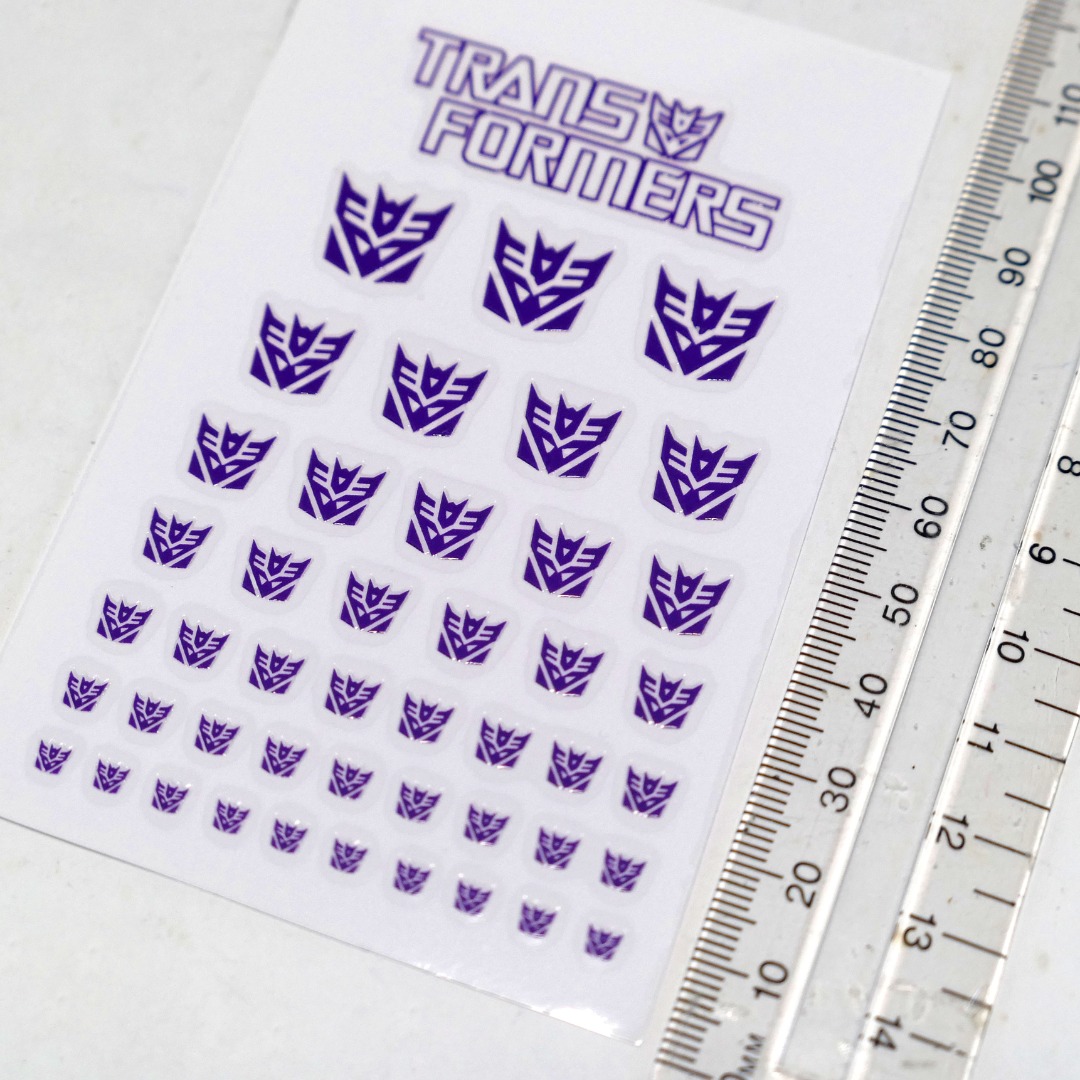 Decepticon Faction Decal G1 cartoon style (purple / clear / no border ...