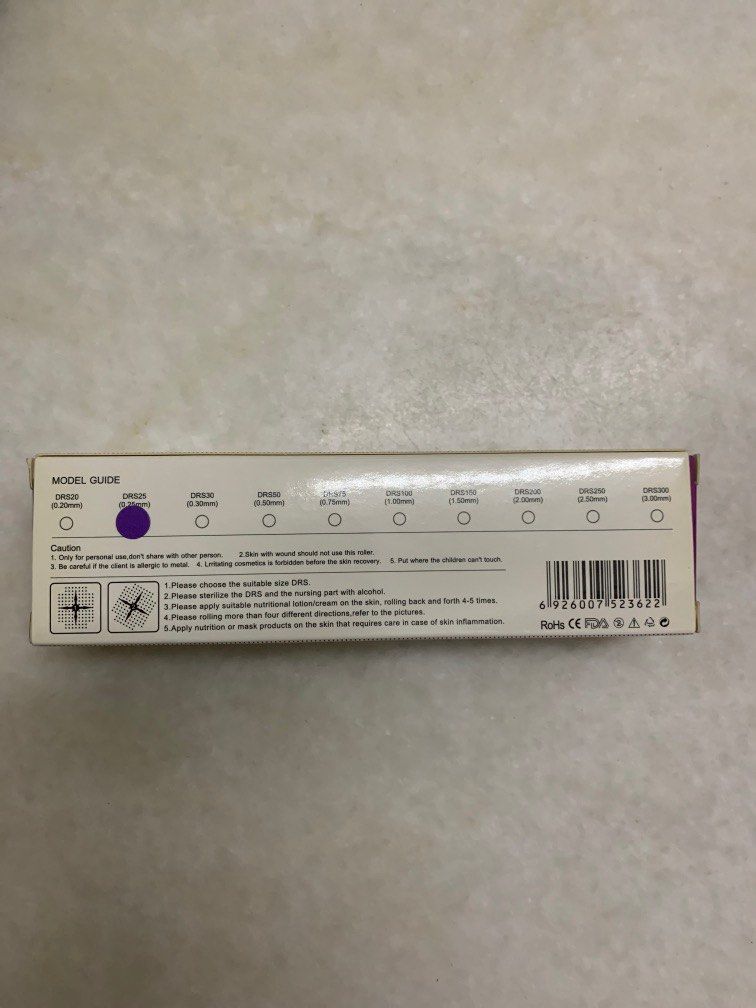 Derma roller needle 600 face skin, Beauty & Personal Care, Face, Face ...