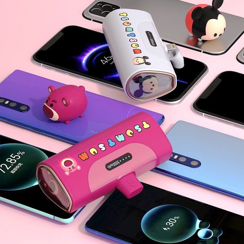 Disney Characters 5000mah powerbank (lightning/ type-C) Mickey Minnie ...