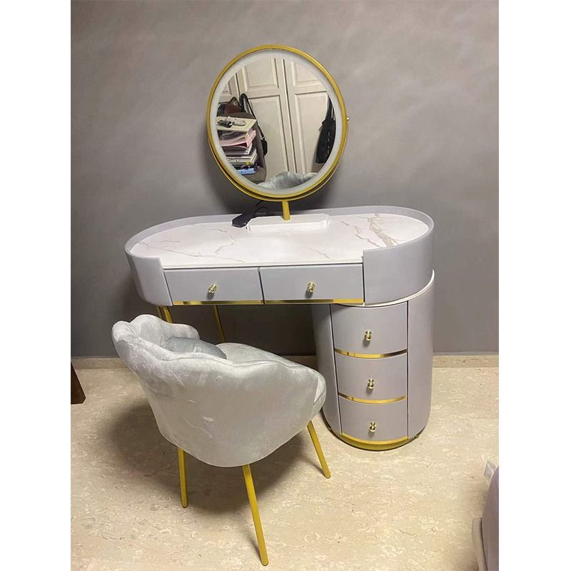 Dressing Table Bedroom Modern And Simple Makeup Mirror Table Storage